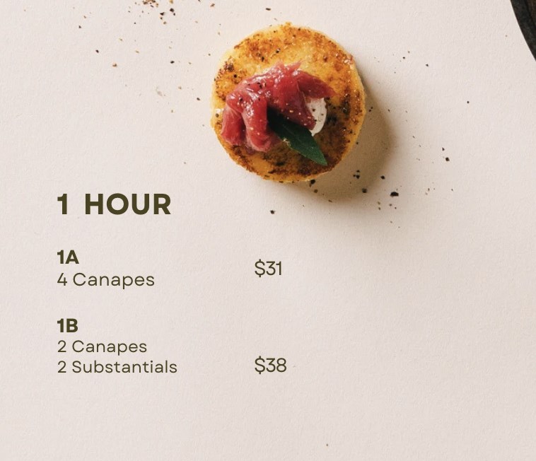 Canapes - Pawa Catering Pty Ltd